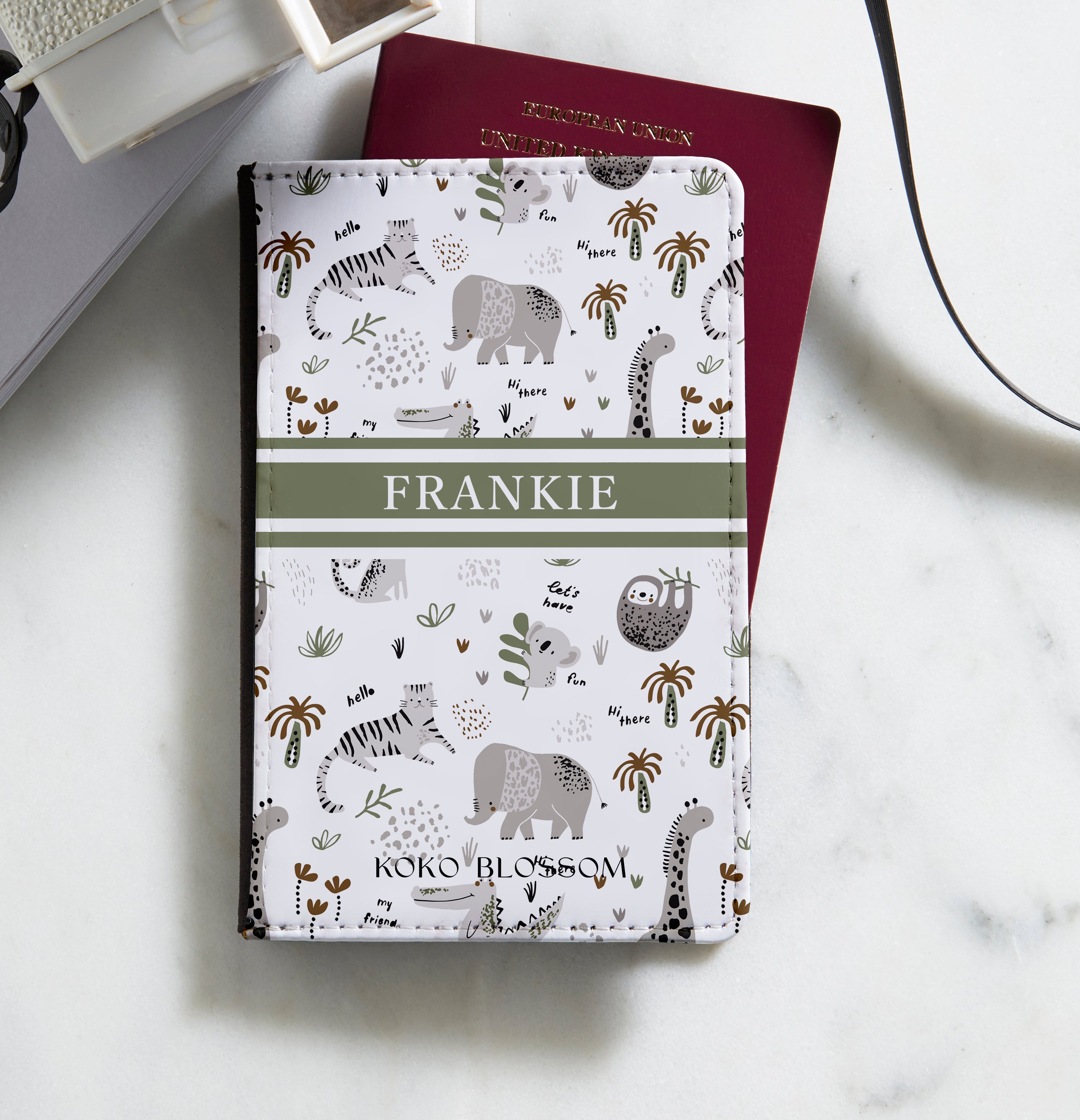 Kids Personalised Passport | Safari – Koko Blossom