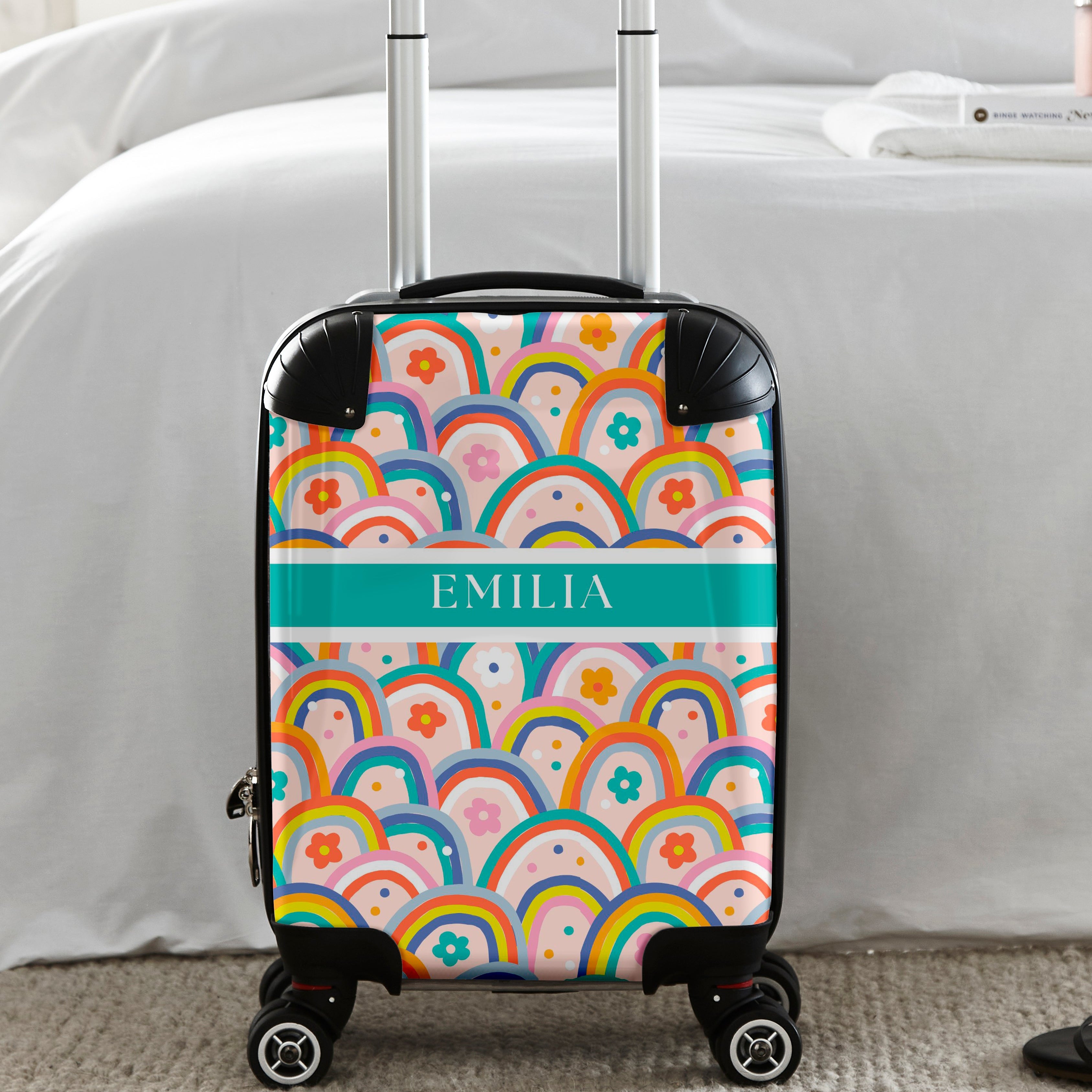 Kids Personalised Suitcase | Bright Rainbow – Koko Blossom