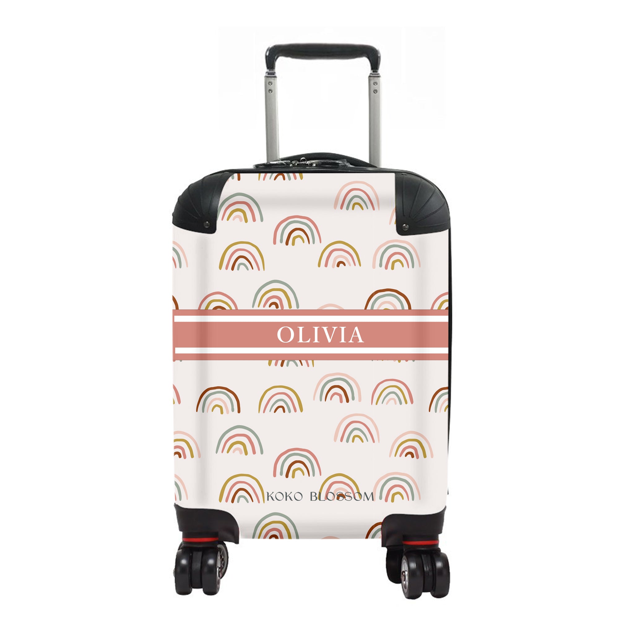 Kids Personalised Suitcase | Rainbow Drawing – Koko Blossom