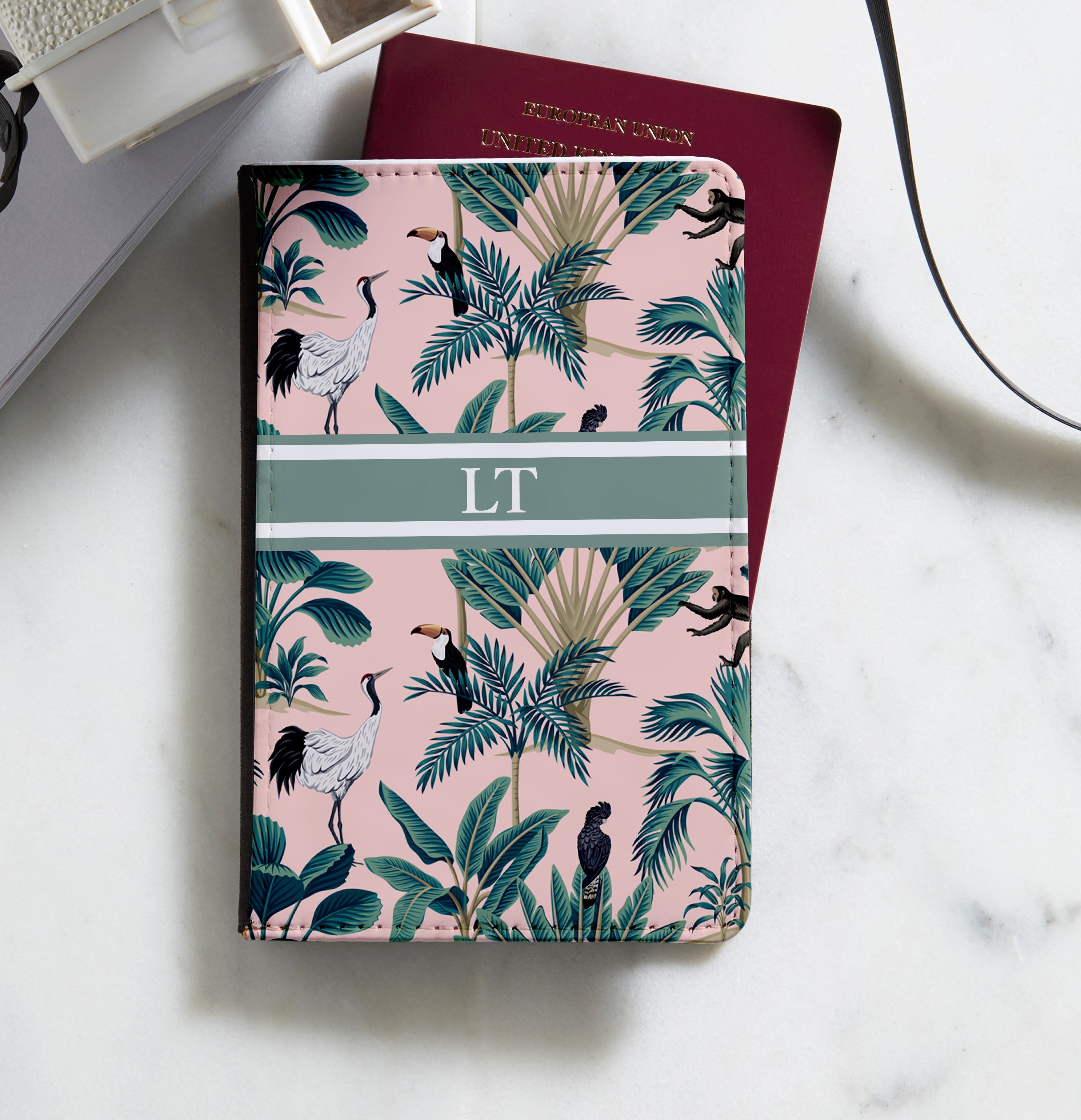 Personalised Passport Holder | Tropical Bird – Koko Blossom